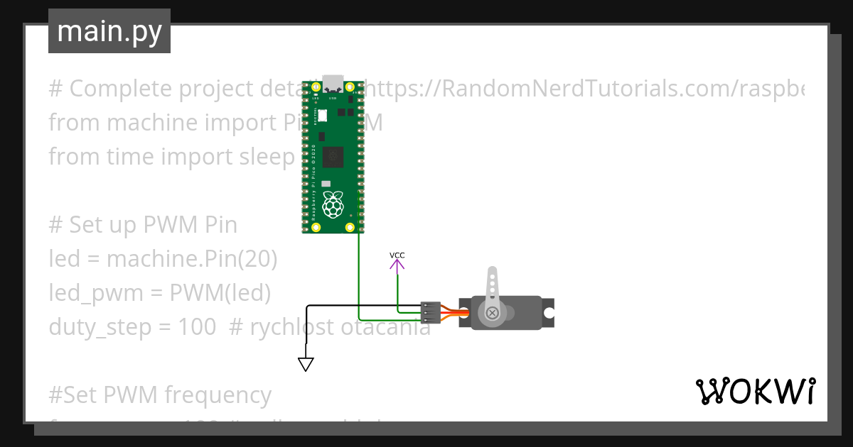 Servo Demonstration Wokwi Esp32 Stm32 Arduino Simulator 1922