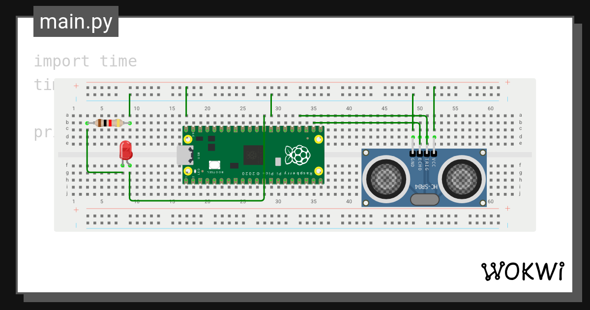 Ultasonic Wokwi Esp32 Stm32 Arduino Simulator