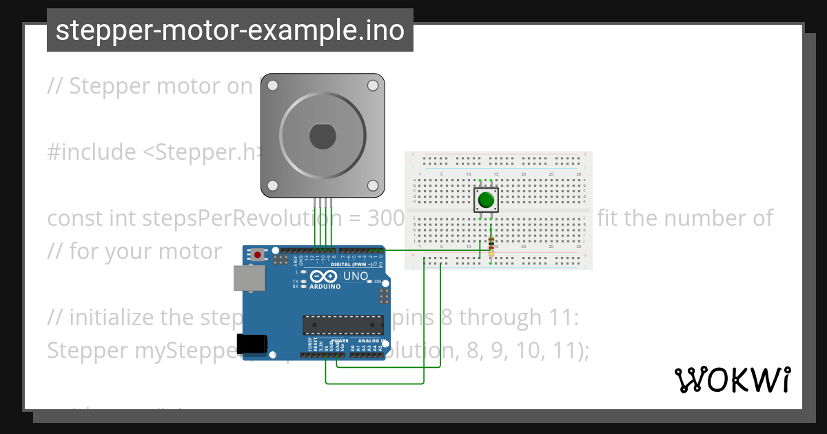 Stepper Motor O Copy Wokwi Esp32 Stm32 Arduino Simulator
