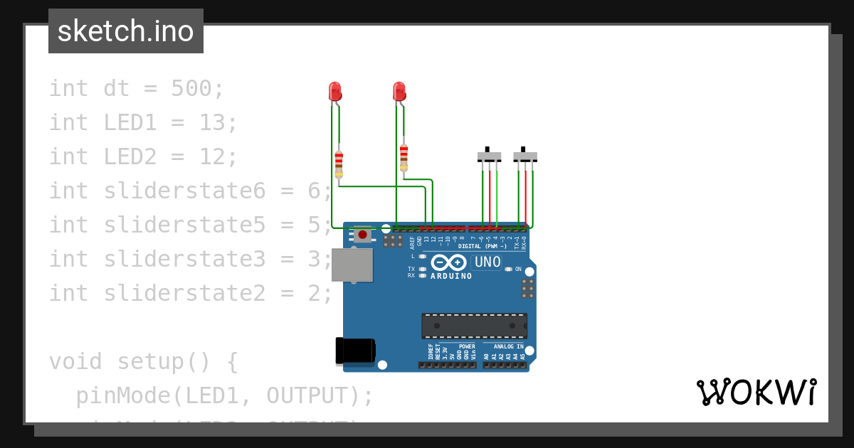 Slide Switch Classwork Wokwi Esp32 Stm32 Arduino Simulator