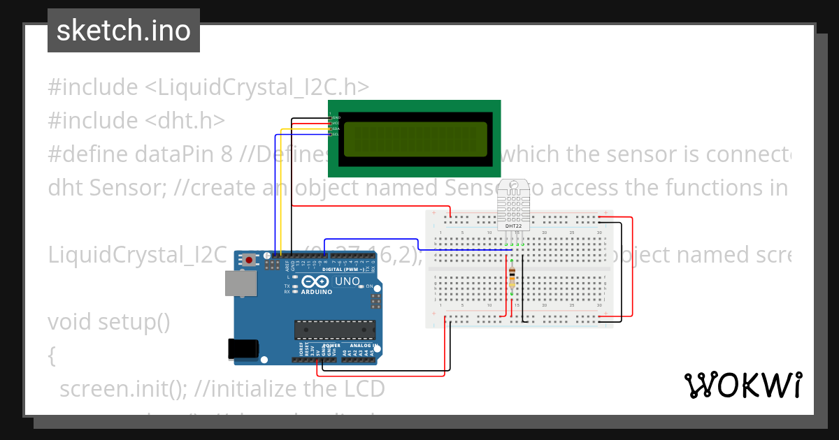 LCD and DHT Prototype_Philice - Wokwi ESP32, STM32, Arduino Simulator