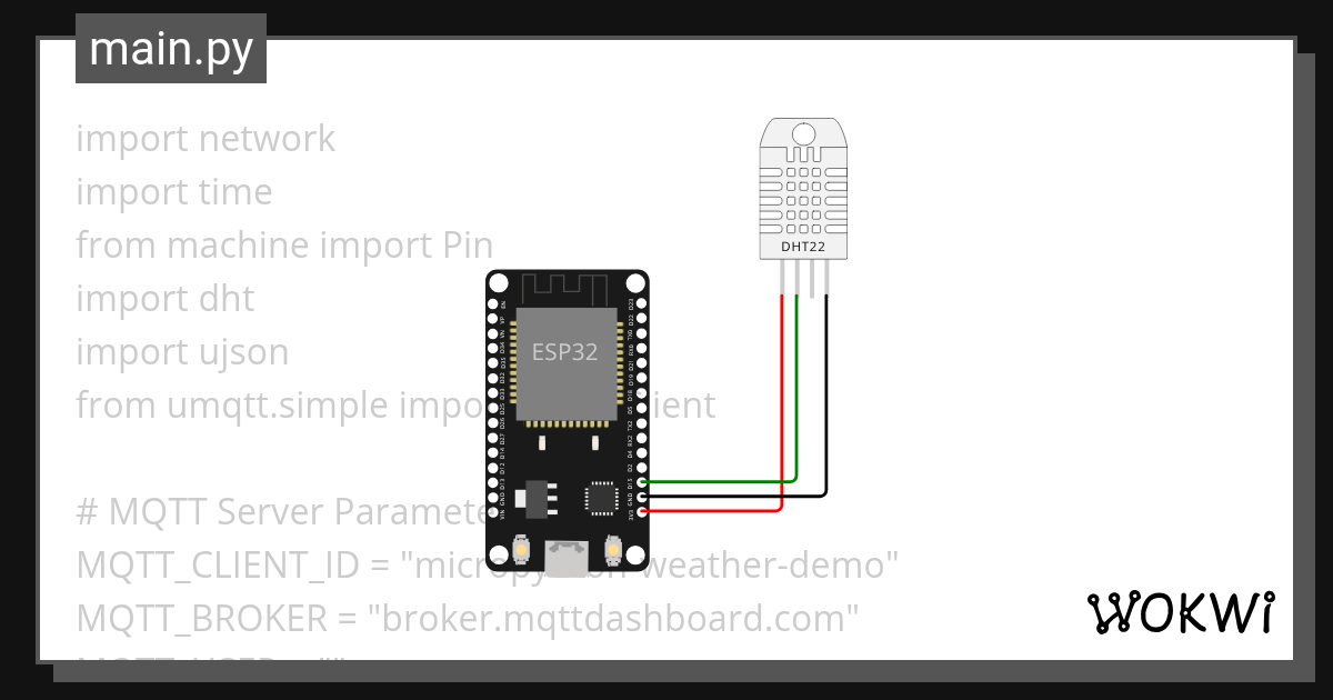 MQTT - Wokwi ESP32, STM32, Arduino Simulator