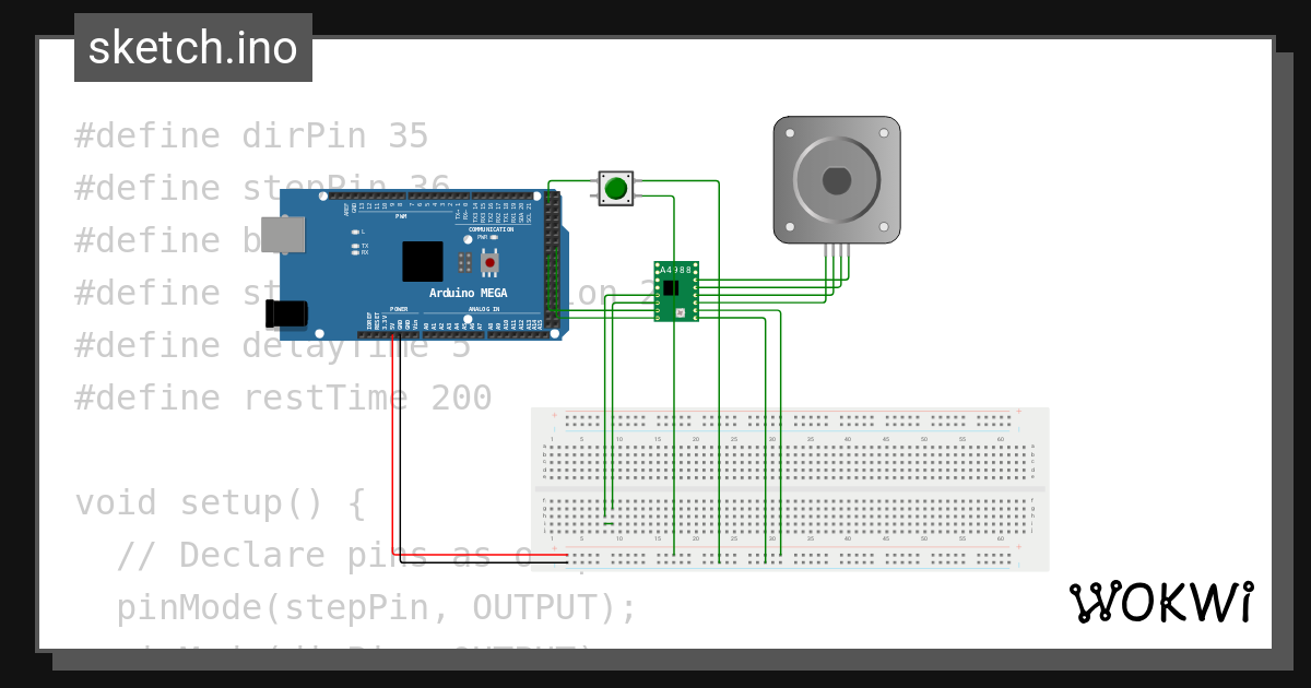 Nema17 Button Wokwi Esp32 Stm32 Arduino Simulator