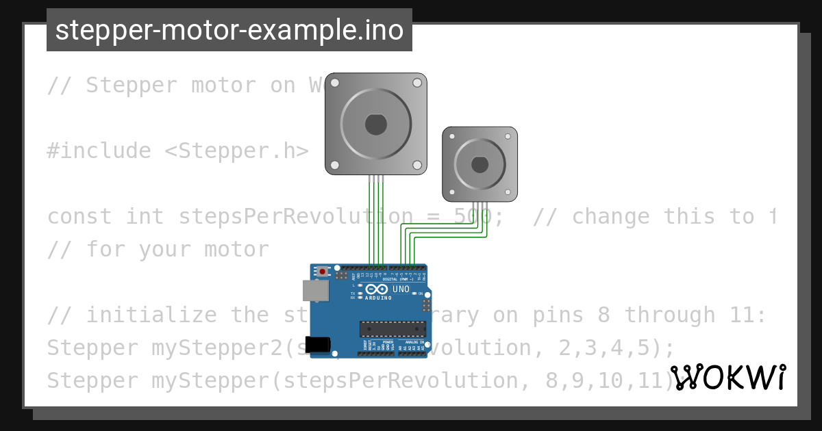 Stepper Motor O Copy Wokwi Esp32 Stm32 Arduino Simulator