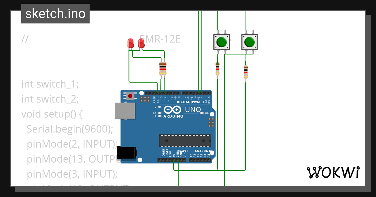 Swith Wokwi Esp32 Stm32 Arduino Simulator