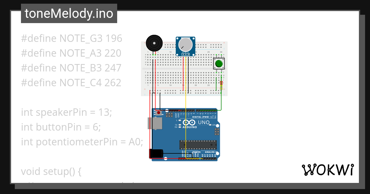 toneMelody - Wokwi ESP32, STM32, Arduino Simulator