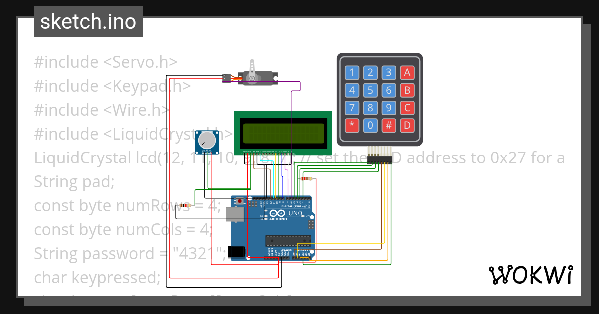 Lcd Keypad Pin Reworked - Wokwi ESP32, STM32, Arduino Simulator