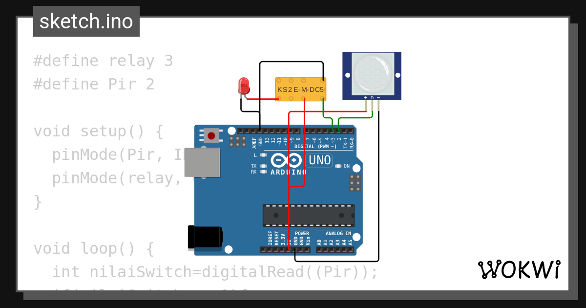 Arduino Relay Dan Pir Lukman Wokwi Esp32 Stm32 Arduino Simulator