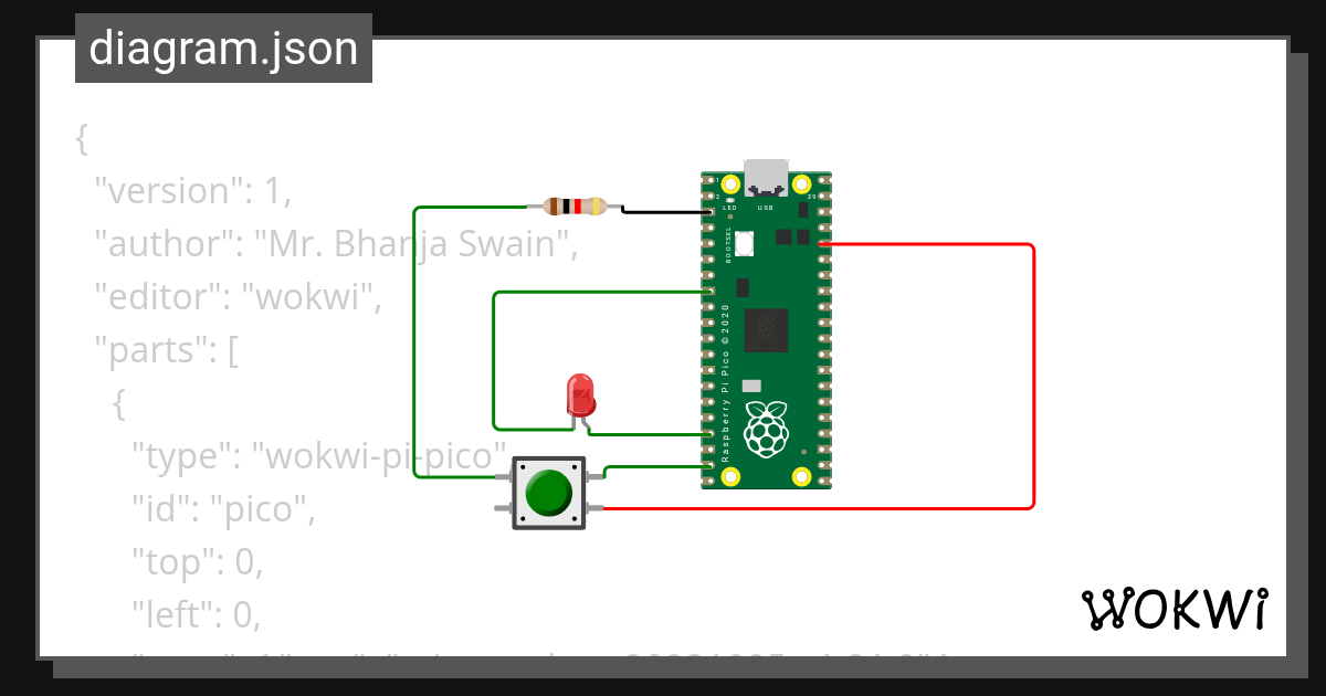button with led - Wokwi ESP32, STM32, Arduino Simulator