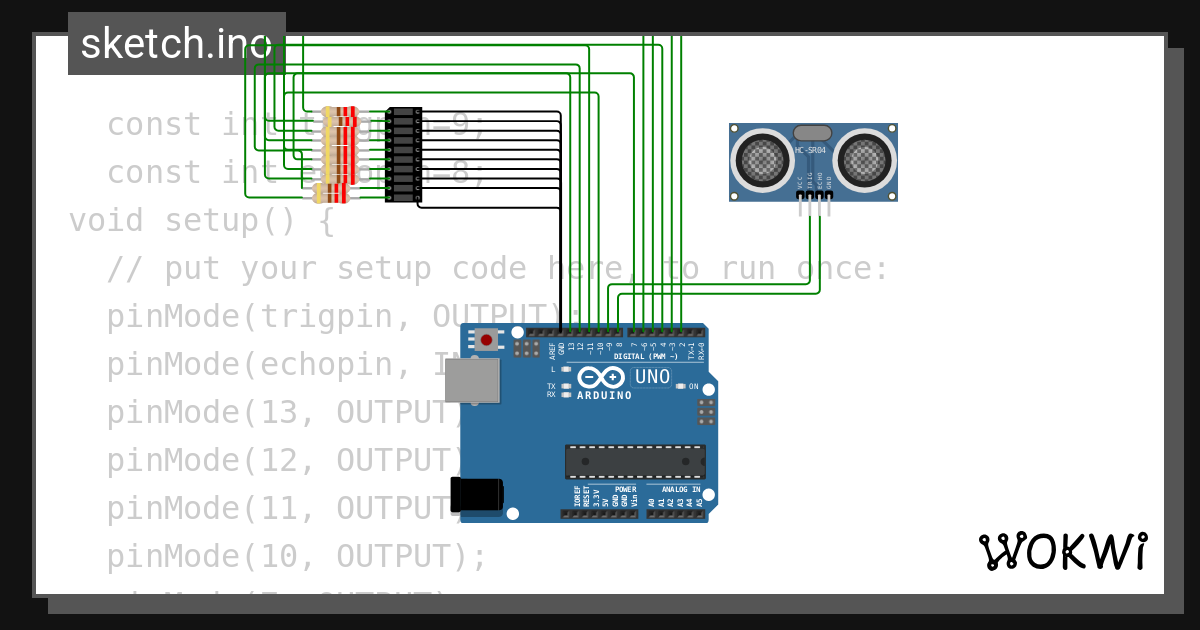 Censor Led Ng Wokwi Esp32 Stm32 Arduino Simulator