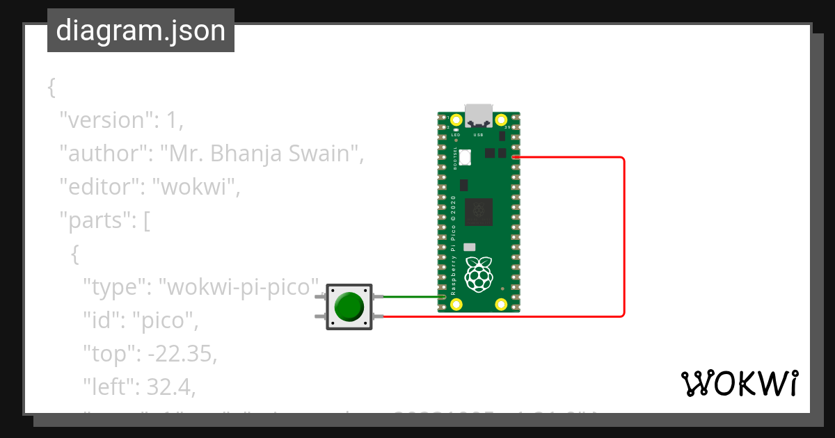 Button Pressed With Inbuilt Pull Down Wokwi Esp32 Stm32 Arduino 