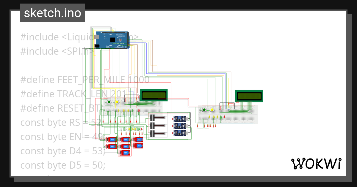 coding ruwet drag - Wokwi ESP32, STM32, Arduino Simulator