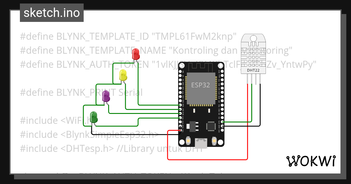 Kontroling dan Monitoring - Wokwi ESP32, STM32, Arduino Simulator