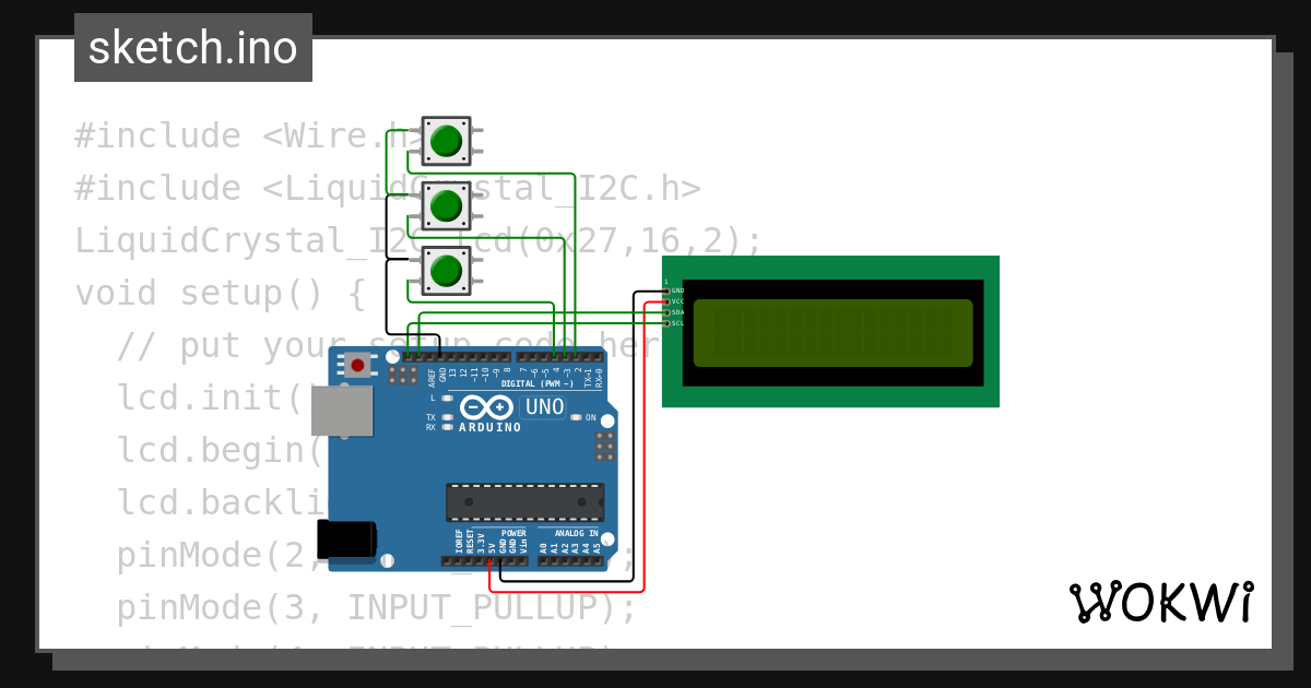 I2clcd 2 Wokwi Esp32 Stm32 Arduino Simulator 0812