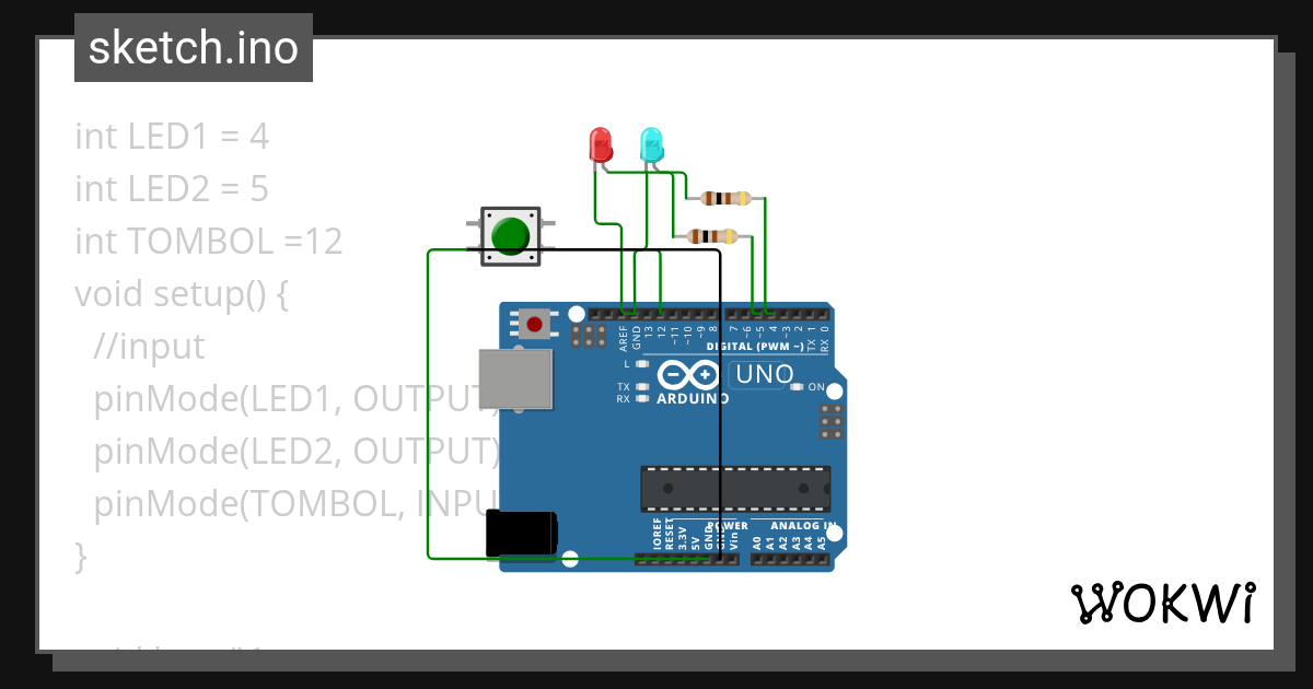 Latihan - Wokwi ESP32, STM32, Arduino Simulator Latihan - Wokwi ESP32, STM32, Arduino Simulator