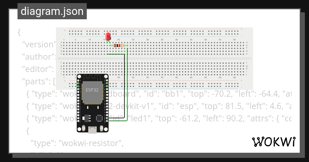 LED - Wokwi ESP32, STM32, Arduino Simulator