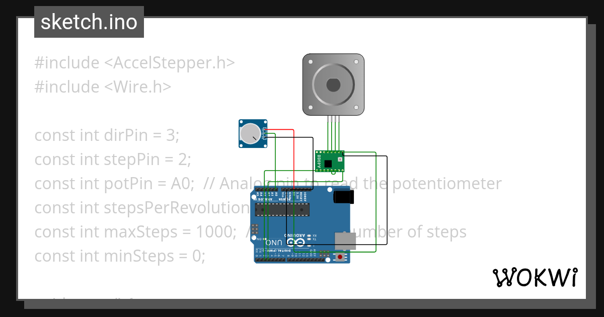 Stepper Wokwi Esp32 Stm32 Arduino Simulator