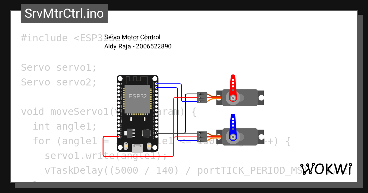 Srv Mtr Ctrl Wokwi Esp32 Stm32 Arduino Simulator 