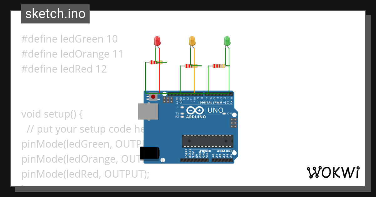 Traffic Lights الكترونيكا Wokwi Esp32 Stm32 Arduino Simulator 5399