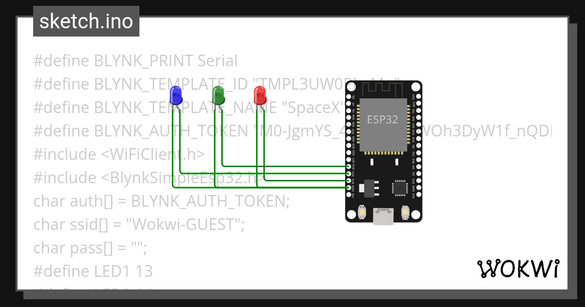 led - Wokwi ESP32, STM32, Arduino Simulator