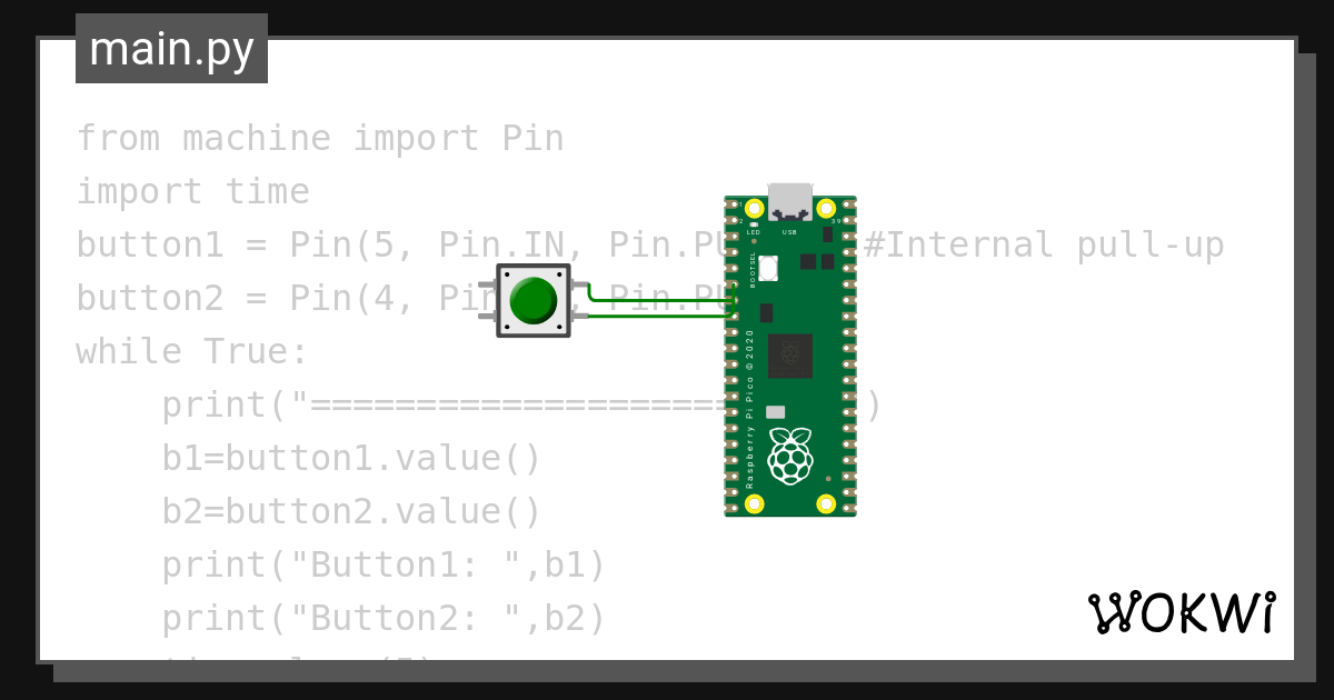 Bush Button1 Wokwi Esp32 Stm32 Arduino Simulator