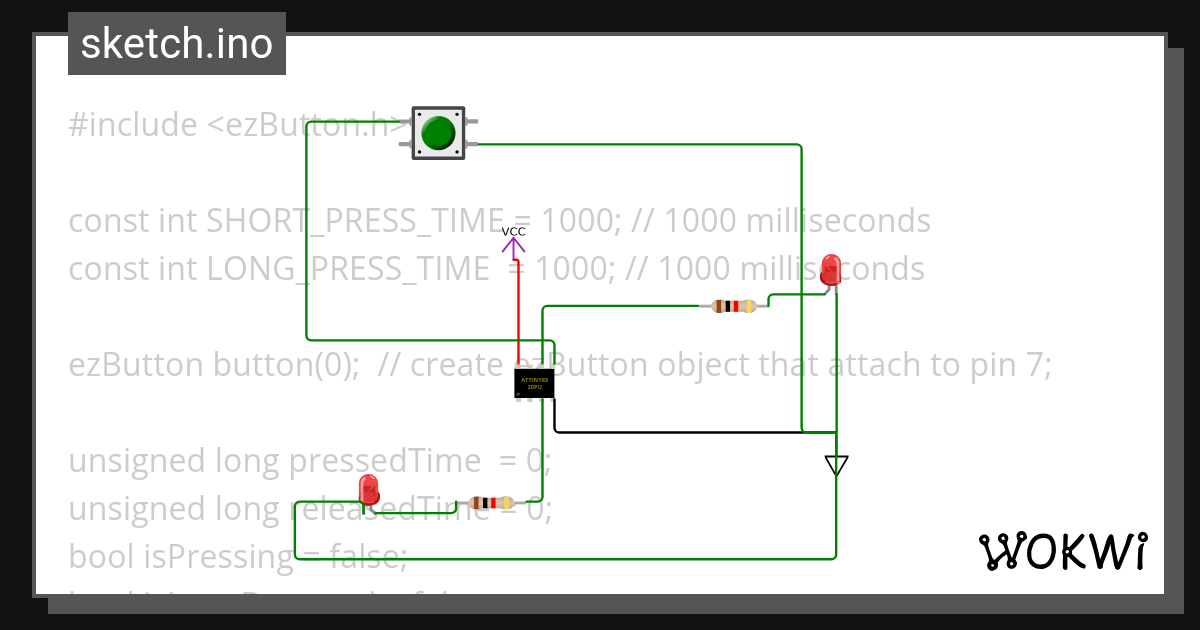 Led Con Interruttore Wokwi Esp32 Stm32 Arduino Simulator