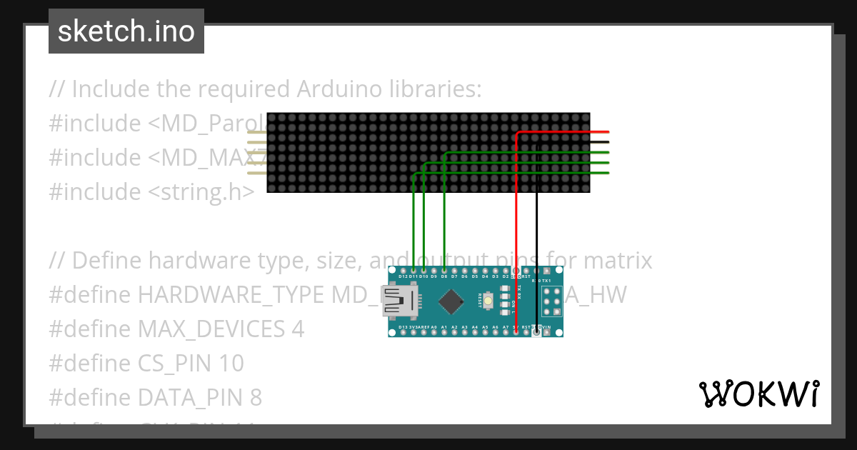 Matrixtest Wokwi Esp32 Stm32 Arduino Simulator 9698