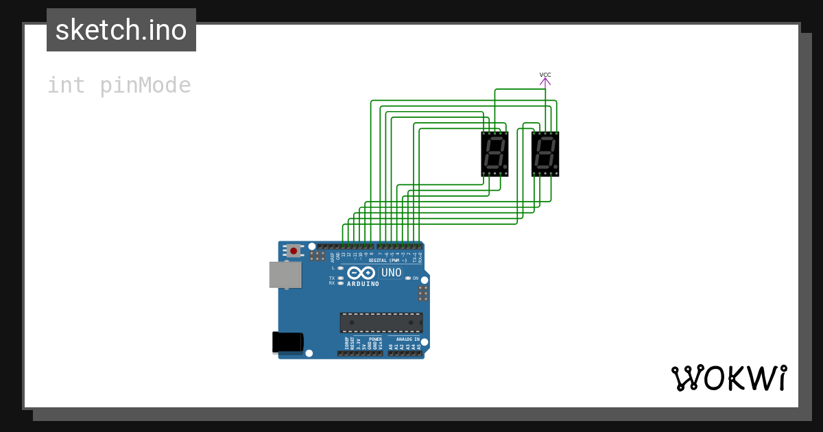7segment2digit Copy Rama Wokwi Esp32 Stm32 Arduino Simulator