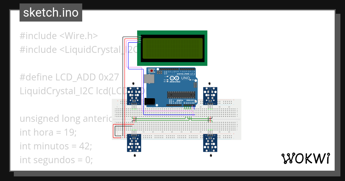 Sensor temperatura - Wokwi ESP32, STM32, Arduino Simulator
