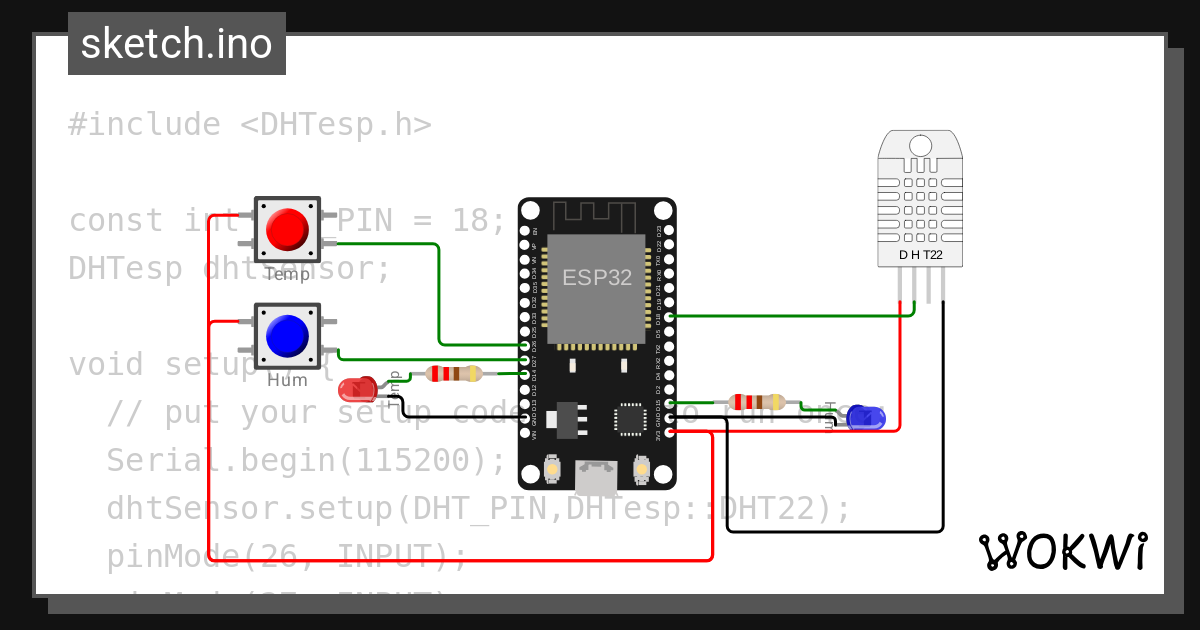 Actividad 1 Wokwi Esp32 Stm32 Arduino Simulator