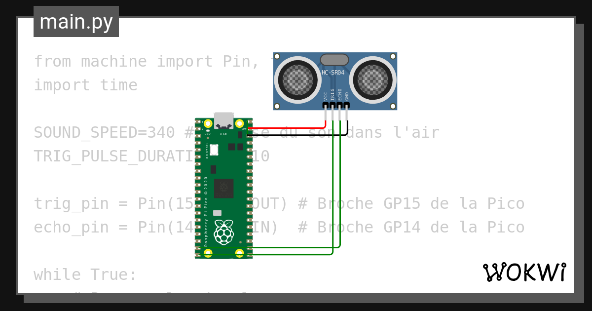 7picohcsr04 Copy Wokwi Esp32 Stm32 Arduino Simulator