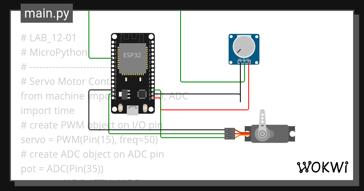LAB_1201 - Wokwi ESP32, STM32, Arduino Simulator
