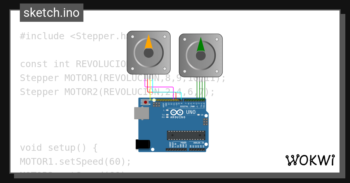 Motor Paso A Paso Wokwi Esp32 Stm32 Arduino Simulator 7317