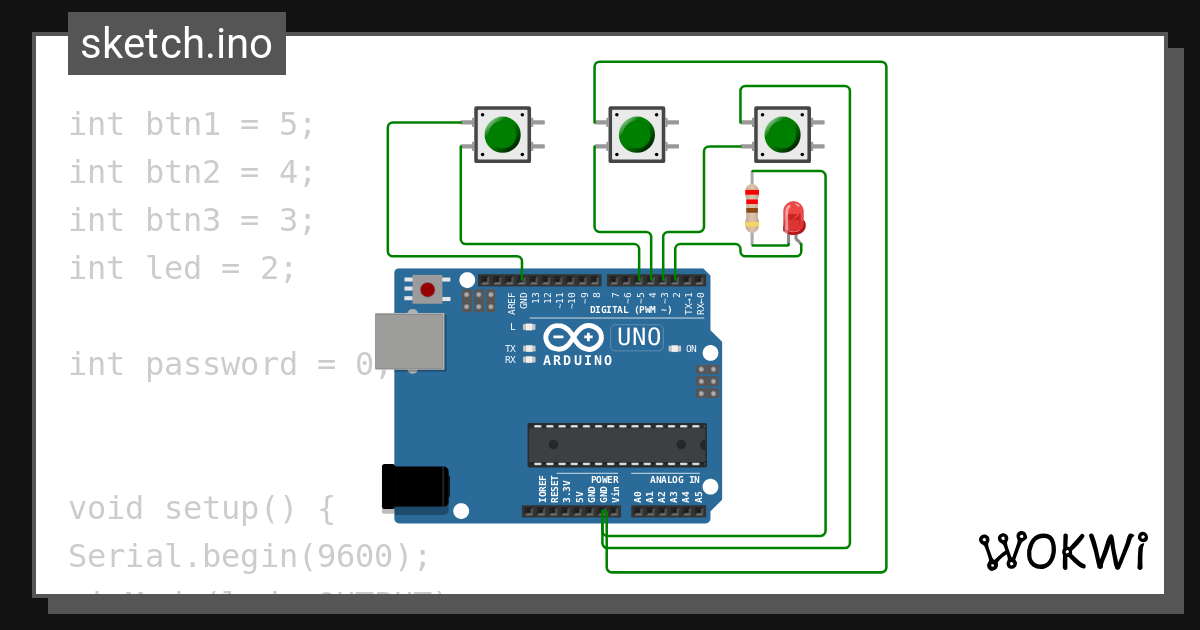 Password Base System Wokwi Esp32 Stm32 Arduino Simulator 3826