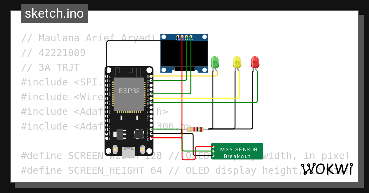 Tugas Iot Esp 32 Wokwi Esp32 Stm32 Arduino Simulator 3420
