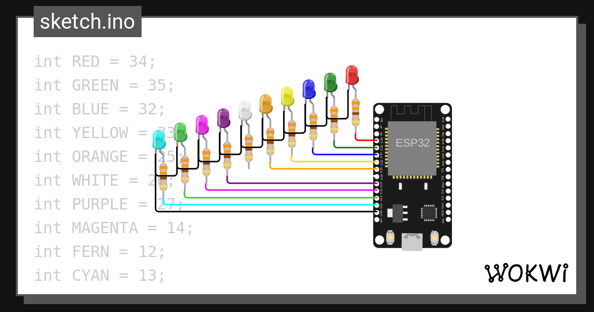 ใบงานที่ 12 Wokwi Esp32 Stm32 Arduino Simulator