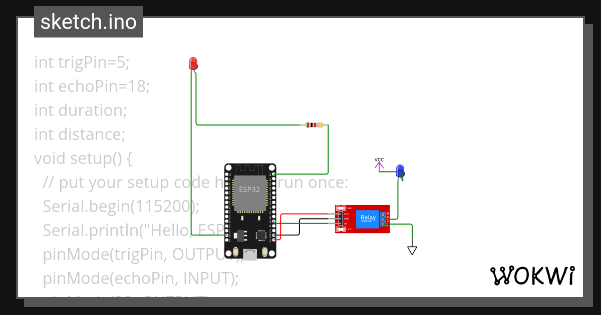 human follower - Wokwi ESP32, STM32, Arduino Simulator