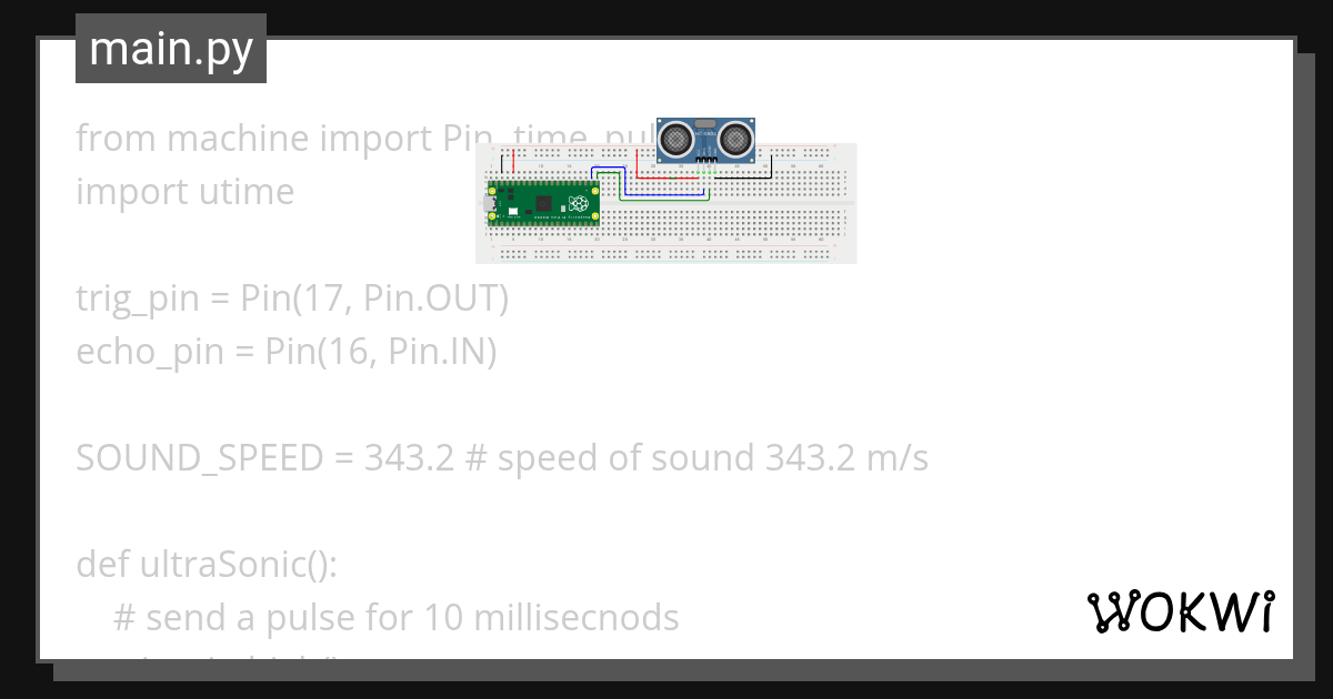 distance-sensor - Wokwi ESP32, STM32, Arduino Simulator
