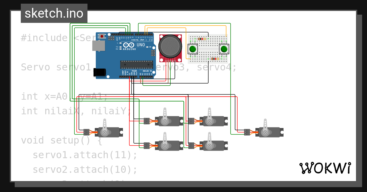Lengan Robot Pkk Wokwi Esp32 Stm32 Arduino Simulator 1311