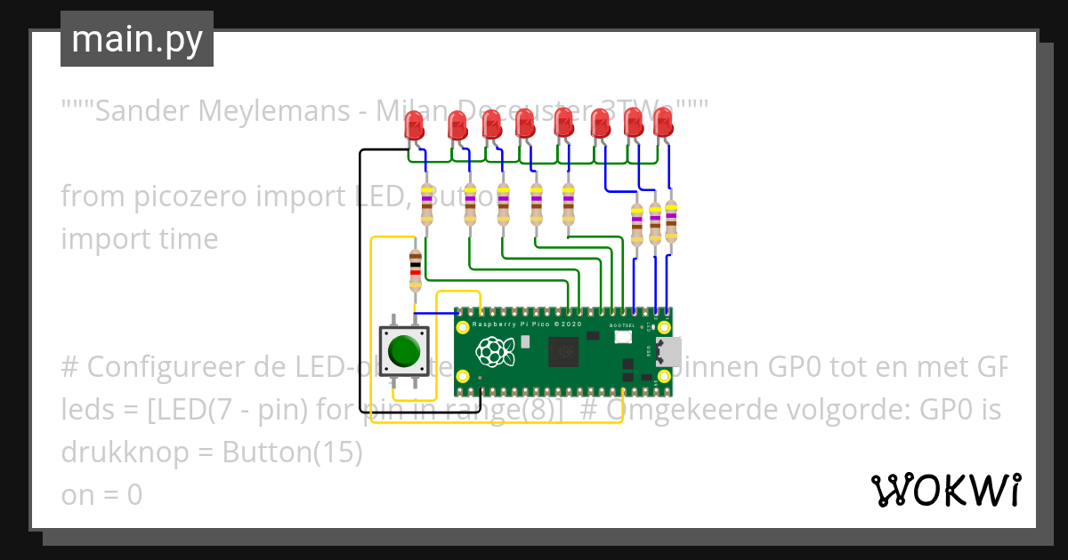Binairetellerpicozero Wokwi Esp32 Stm32 Arduino Simulator