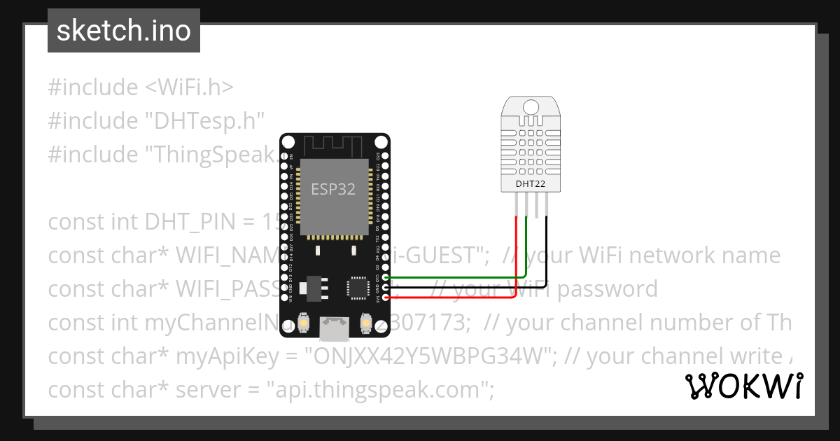 ESP32_DHT22_Thing - Wokwi ESP32, STM32, Arduino Simulator