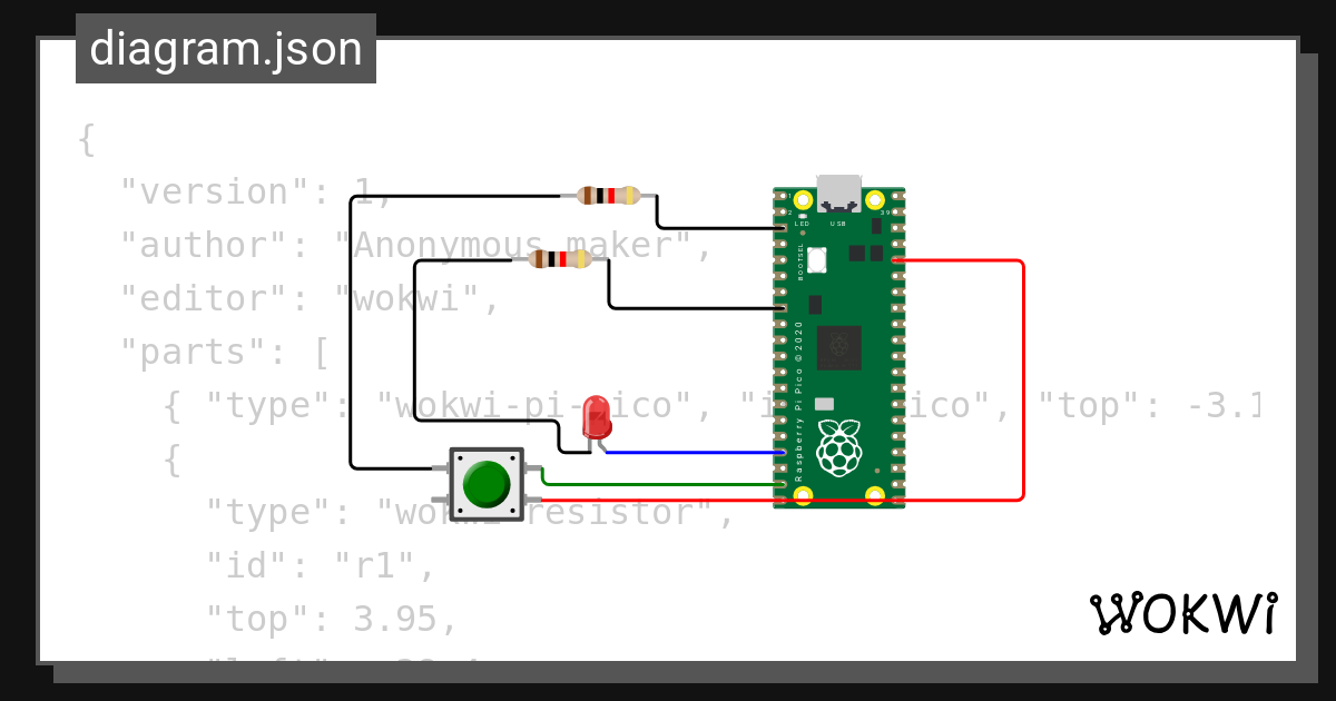 Pushbutton Wokwi Esp32 Stm32 Arduino Simulator
