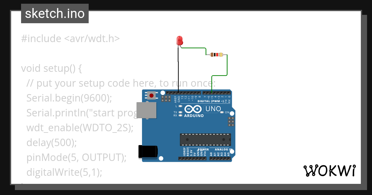 watchdog - Wokwi ESP32, STM32, Arduino Simulator