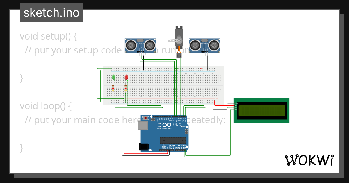 Pàrking - Wokwi ESP32, STM32, Arduino Simulator