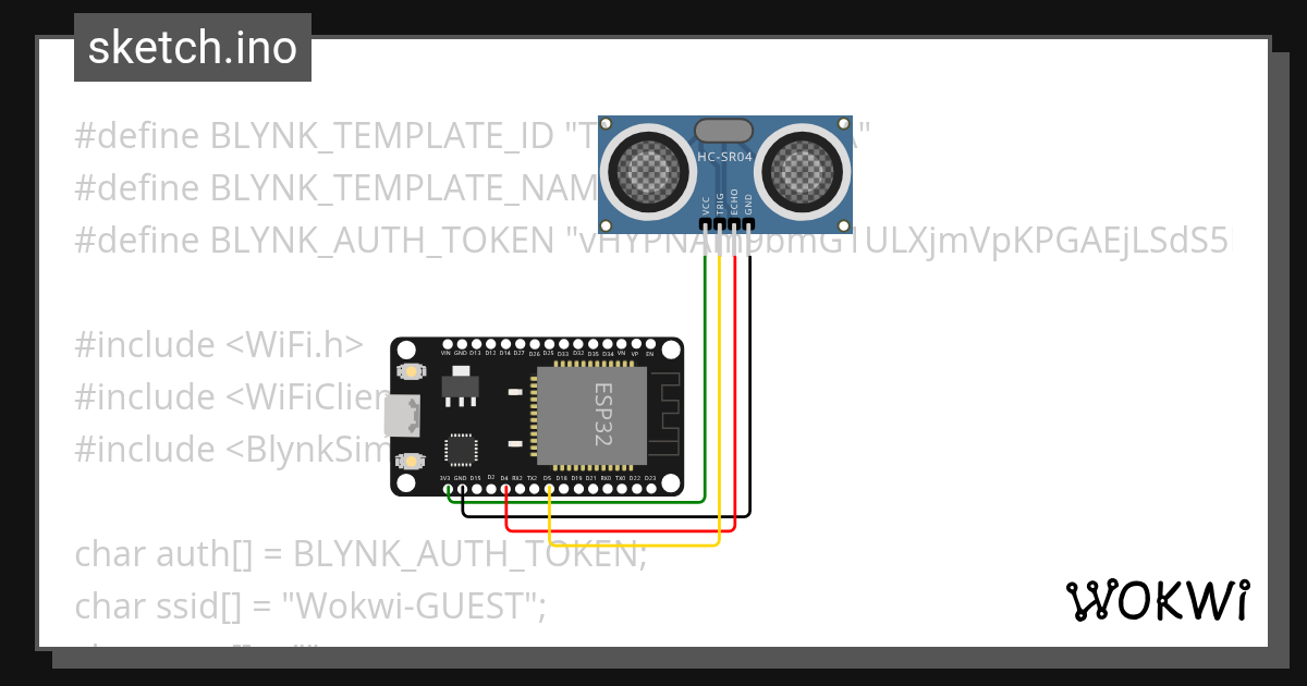 ultrasonik - Wokwi ESP32, STM32, Arduino Simulator