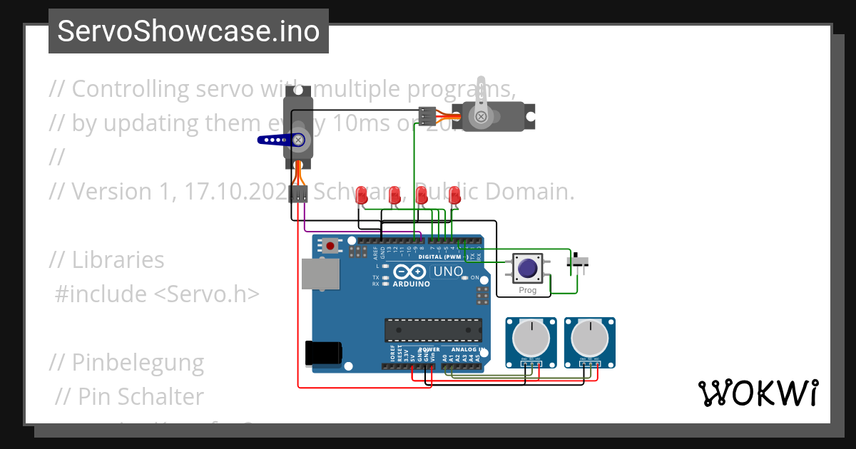 Servo Wokwi Esp32 Stm32 Arduino Simulator 