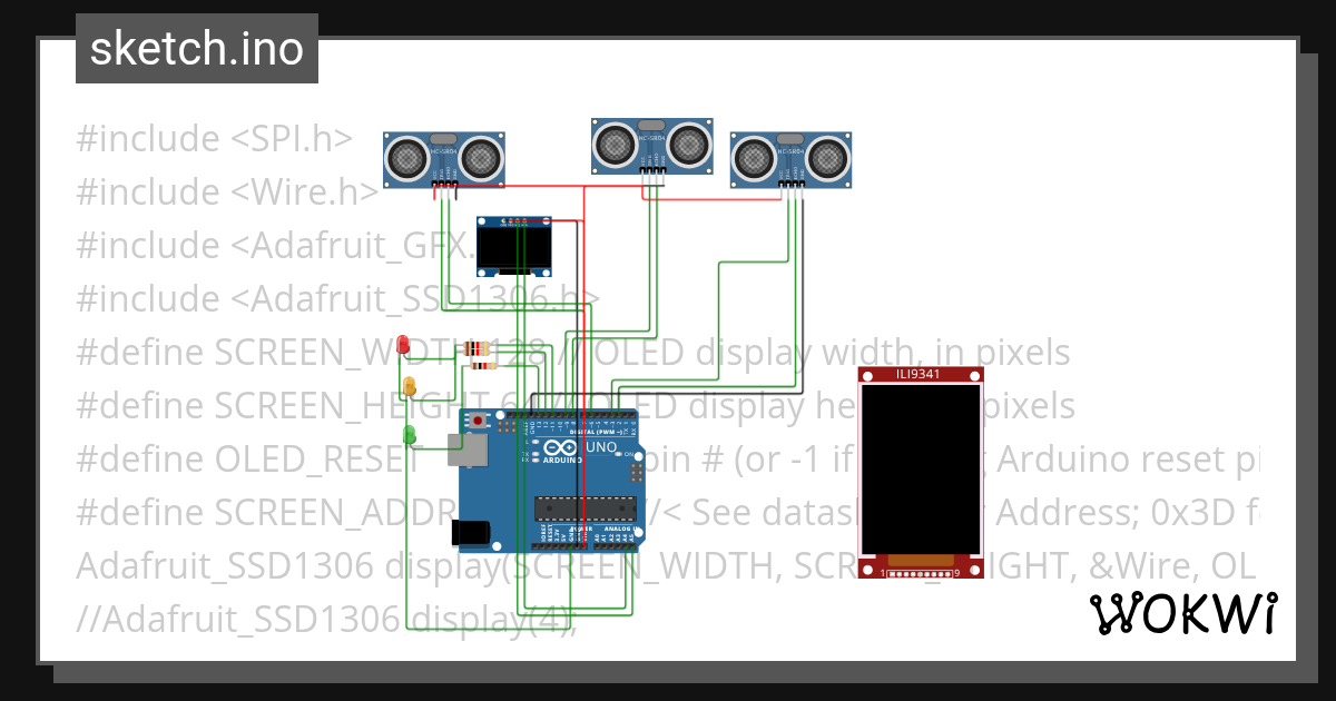 uno czujniki 128x64 - Wokwi ESP32, STM32, Arduino Simulator