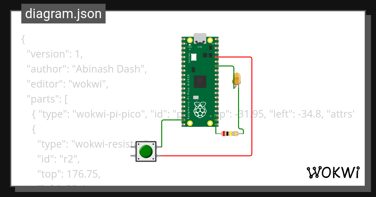 interface push button - Wokwi ESP32, STM32, Arduino Simulator