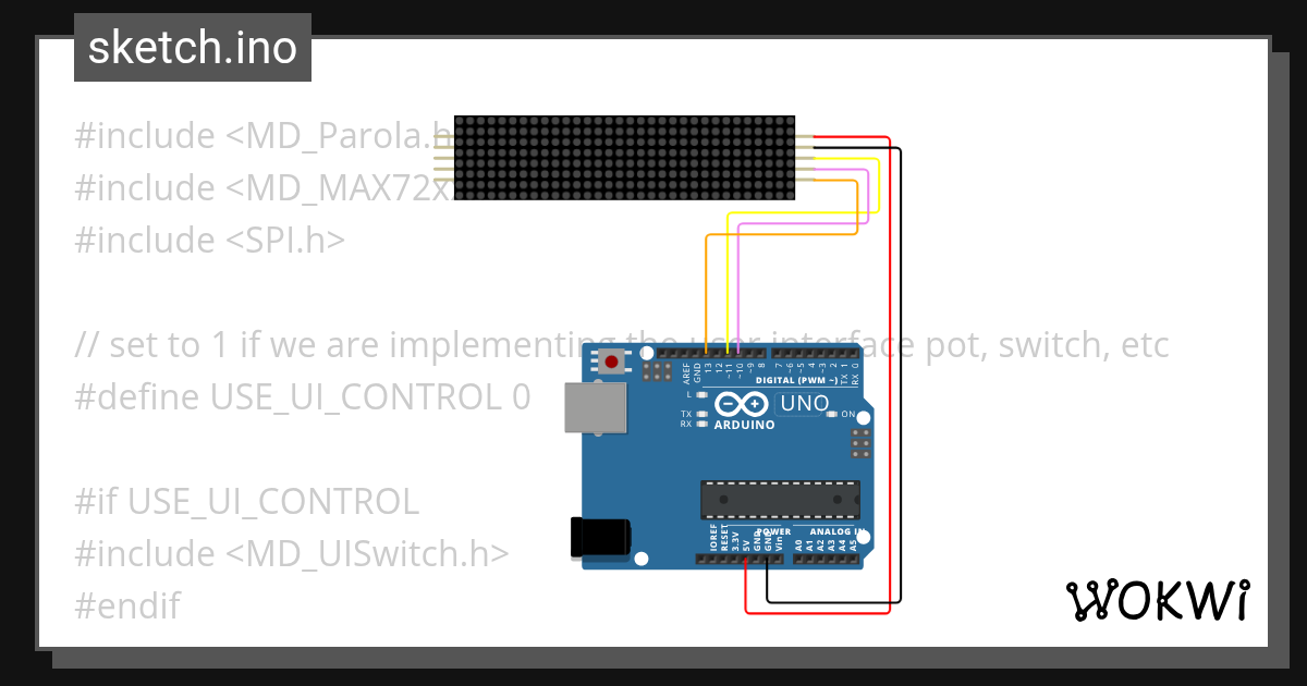 dot matriks_grace_XIIE - Wokwi ESP32, STM32, Arduino Simulator
