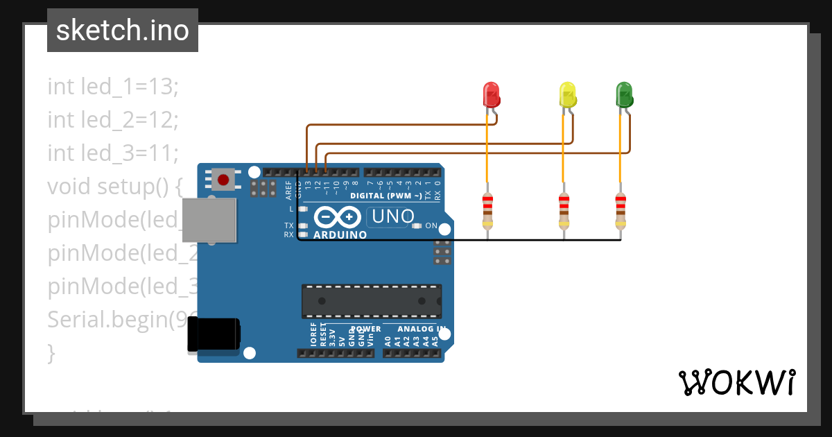 ujicoba lampu - Wokwi ESP32, STM32, Arduino Simulator